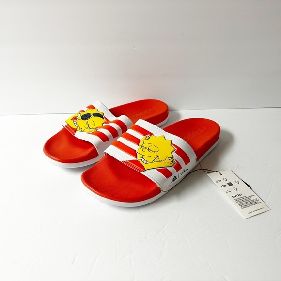 adidas | Shoes | New The Simpsons X Adidas Lisa Simpson Adilette Orange ...